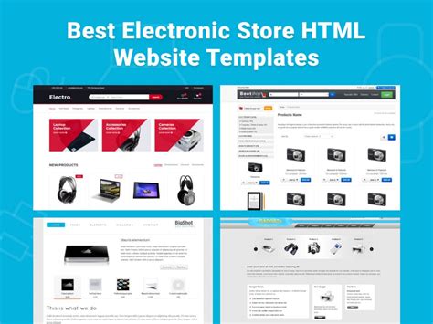10 Free Electronic Store Website Templates HTML With CSS