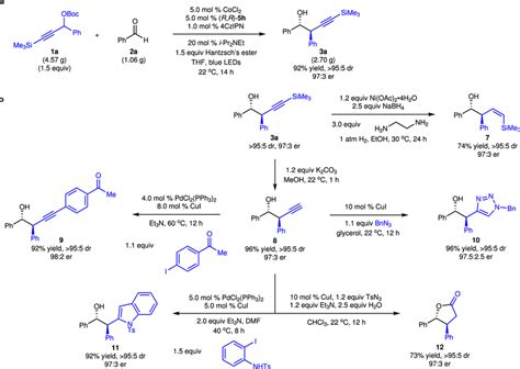 Gram Scale Reaction And Functionalization A Gram Scale Reaction B