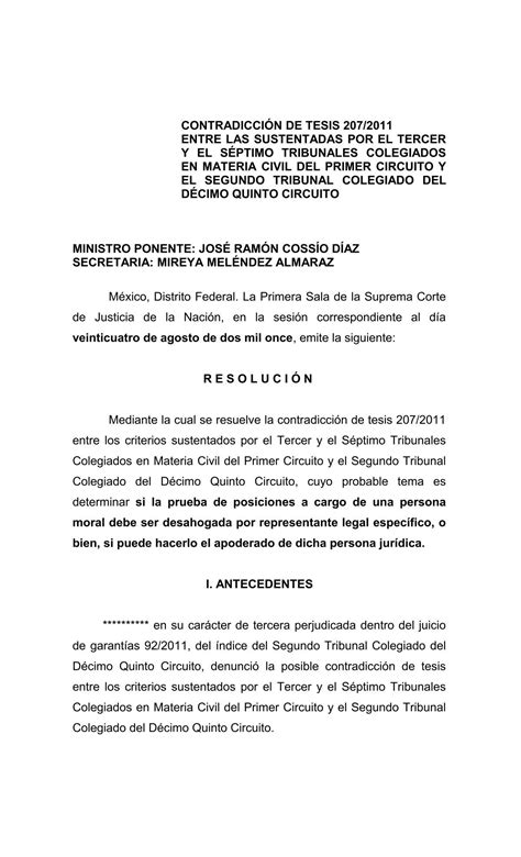 Contradiccion De Tesis No