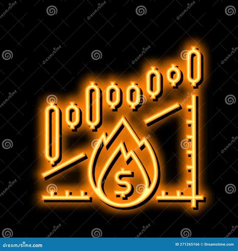 Stock Inflation Neon Glow Icon Illustration Stock Vector Illustration Of Rising Dollar 271265166