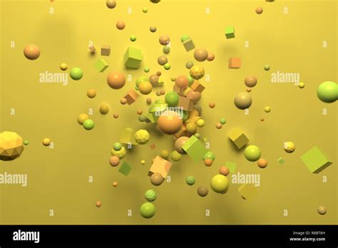 Abstract D Shape Or Mesh Rendering With Color Lighting Setup For Graphic Design Background