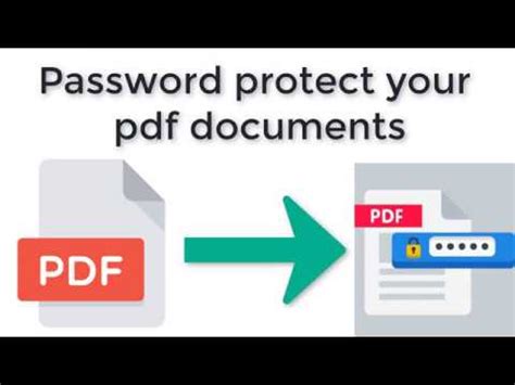 How To Password Protect Your PDF Files Free YouTube