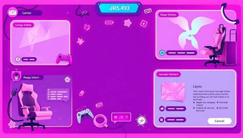 Gamer Girl Layout For A Girl Gamer With Pink And Purple Cute Gaming