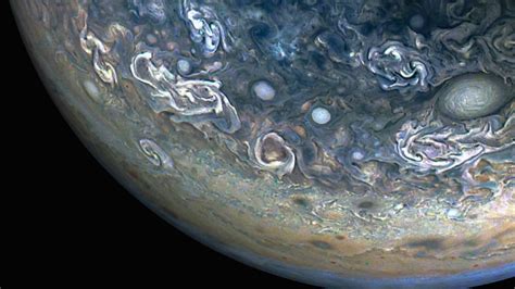 Juno Spacecraft Captures Chaotic Clouds On Jupiter Space And Telescope
