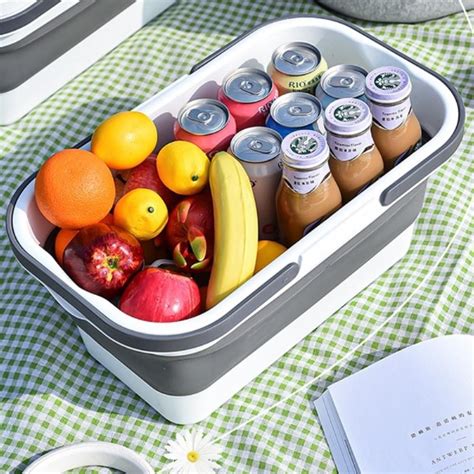 캠핑문 접이식 피크닉 바구니 폴딩 바스켓 박스 접이식 테이블 이랜드몰