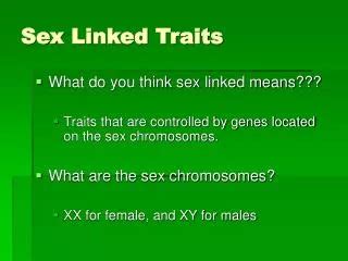PPT Sex Linked Traits PowerPoint Presentation Free Download ID 678866
