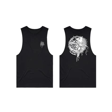 Snapper Slayer Muscle Singlet Black Nonstopfillets