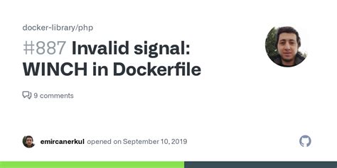 invalid signal winch in dockerfile · issue 887 · docker library php