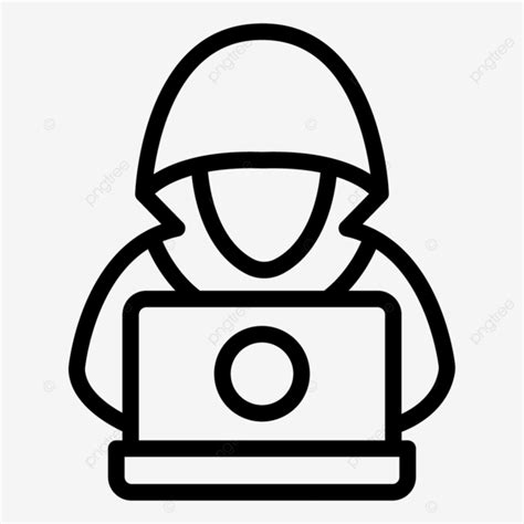 Hacker Vector Icon Design Illustration Hacker Criminal Security Png