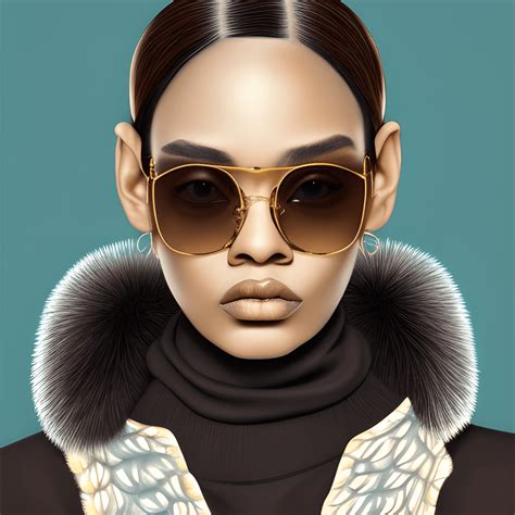 Beautiful Brown Skin Girl In Fashionable Outfit · Creative Fabrica