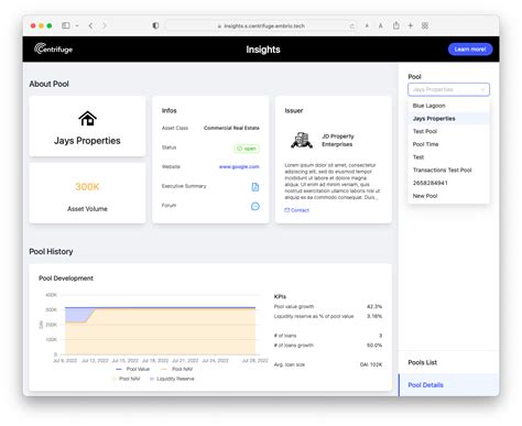 GitHub Embrio Tech Centrifuge Insights A Single Page Application To Visualize Data And