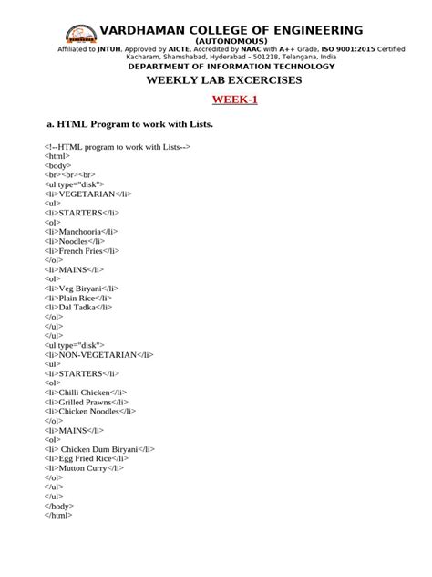Current Wt Lab Manual R21 Pdf Computing
