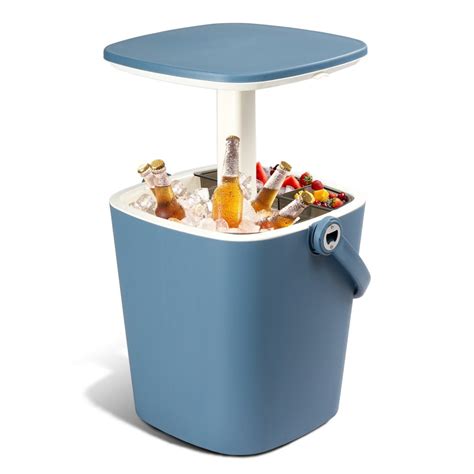 Ivv 3 In 1 Cooler Table 4 Gallon Cooler Side Table With Portable
