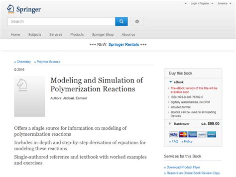 pdf modeling and simulation of polymerization reactions