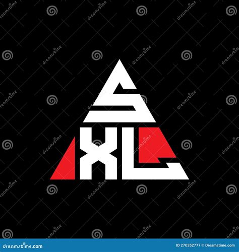Sxl Triangle Letter Logo Design With Triangle Shape Sxl Triangle Logo Design Monogram Stock