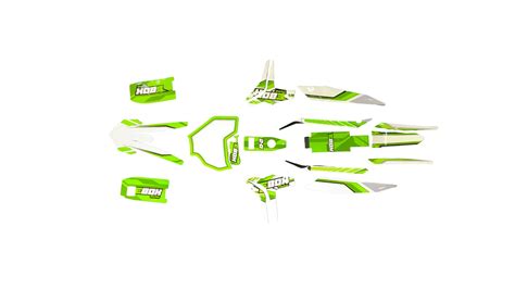 Graphics Kit Electric Green Ebox 2 0 Stomp Parts