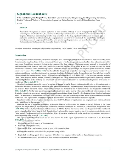 Pdf Signalized Roundabouts