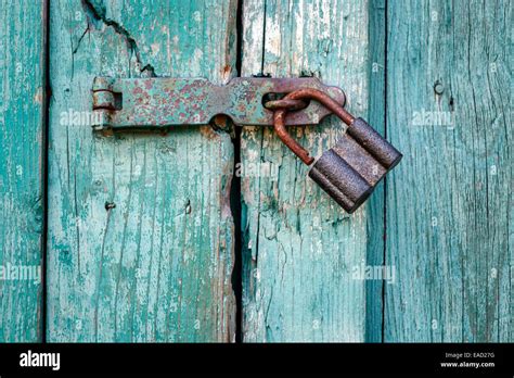 Old Padlock Closeup Stock Photo Alamy