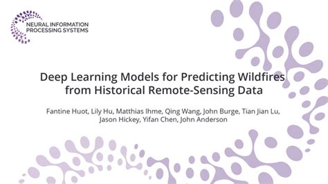 Fantine Huot Lily Hu Matthias Ihme Qing Wang John Burge Tian Jian