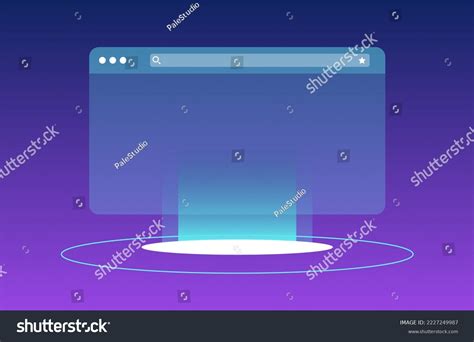 browser mockup screen browser windows internet stock illustration