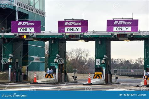 Ezpass Signs And Terminal Editorial Image Image Of Traffic 140364400