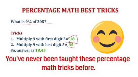 Maths Trick Learn To Calculate Percentages Like A Pro YouTube