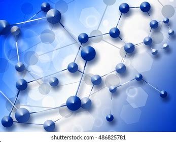 Science Background Molecule Atom Abstract Structure Stock Illustration