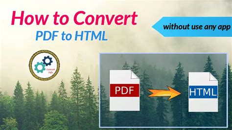 How to convert pdf to html | pdf ko html me kayse convert kare (@Convert Info) - YouTube