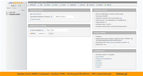 phpmyadmin do czego służy hitme blog hosting