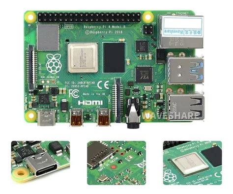 placa raspberry pi 4 pi4 model b 4gb ddr4 ram frete grátis