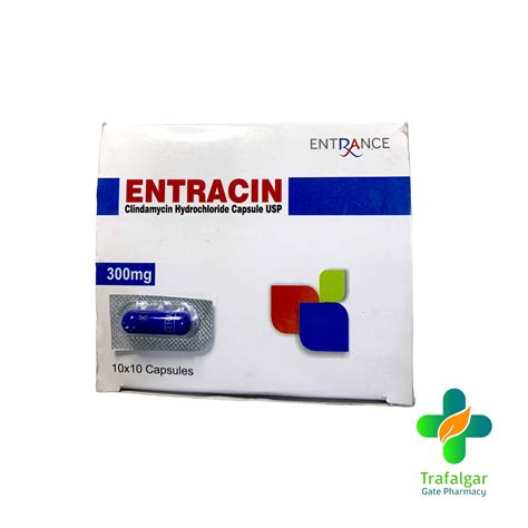 Entracin C Clindamycin 300mg Cap Entrance Trafalgar Gate Pharmacy