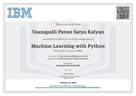 Vaanapalli Pavan Satya Kalyan On Linkedin Machinelearning