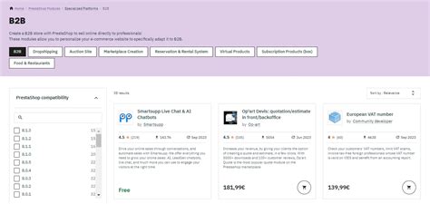 Comprehensive PrestaShop Features List Updated