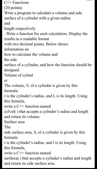 Solved C Functions Points Write A Program To Chegg