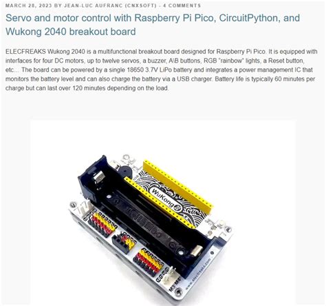 Breaking News Elecfreaks Wukong 2040 Breakout Board Featured In The M