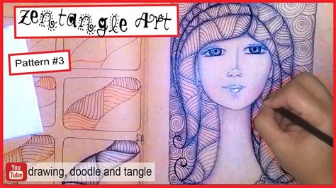 How To Draw A Zentangle Pattern Step By Step 3 Zentangle Art Ideas YouTube