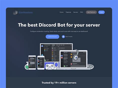 Discord Server Website Header Design On Behance
