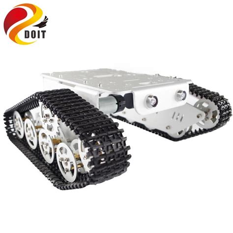 DOIT T RC Metal Robot Tank Car Chassis Crawler For Arduino Tracked Caterpillar Track Chain