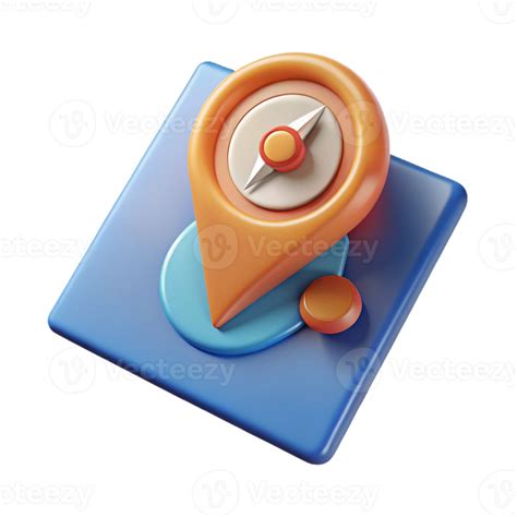 3d Compass Location Icon Illustration 54309776 Png