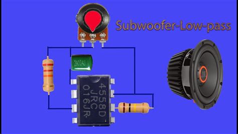 Low Pass Filter Circuit Diagram For Subwoofer Low Filter Pas
