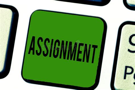 Handwriting Text Assignment Concept Meaning Task Particular Job