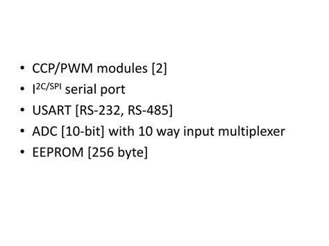 PPT PIC18 Peripherals PowerPoint Presentation Free Download ID 4674216