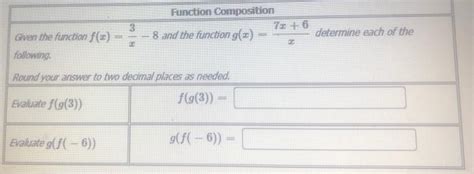 Solved Function Composition 3 77 6 Gven The Function 8