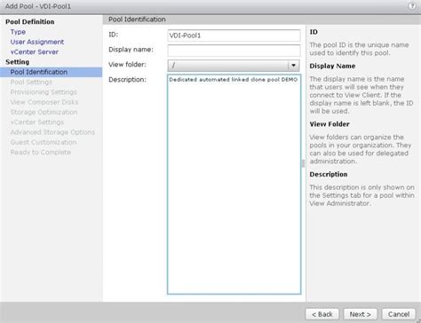creating linked clone automated pools using vmware horizon view the