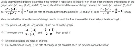 solved please help quickly look at the graph leslie analyzed the