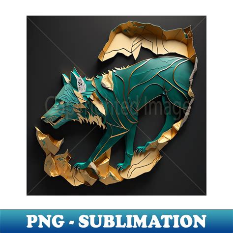 Kintsugi Jade Wolf A Symbol Of Strength And Resilience Png Inspire