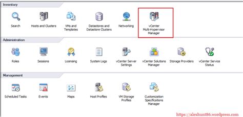vmware vcenter multi hypervisor manager mhm