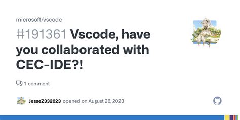 vscode have you collaborated with cec ide · issue 191361