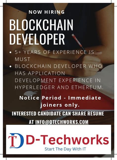 Damodar Nahak On Linkedin Were Hiring Blockchain Developer For Pune