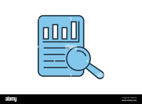 survey data icon icon related to survey flat line icon style simple